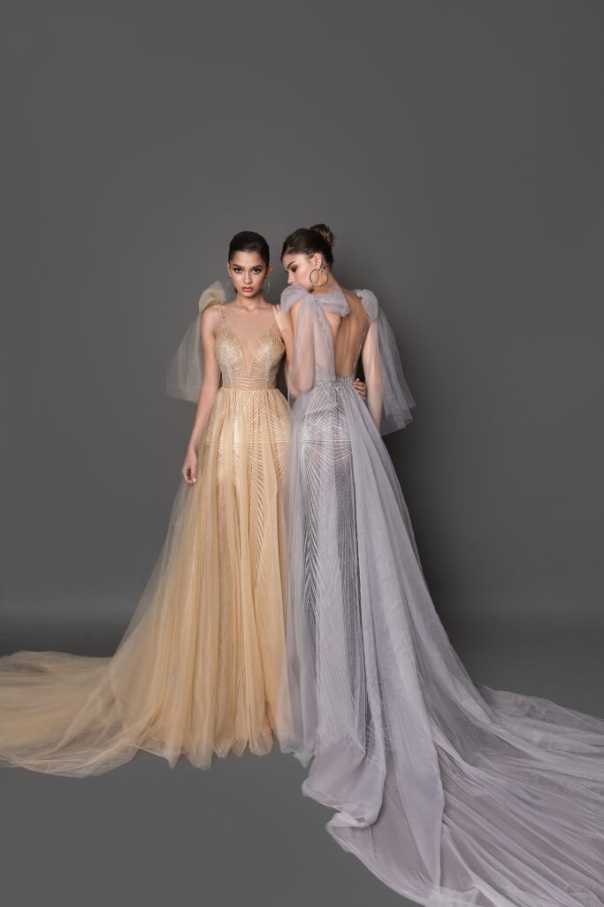 Floor length evening dress «19242» with open back | WONA LA