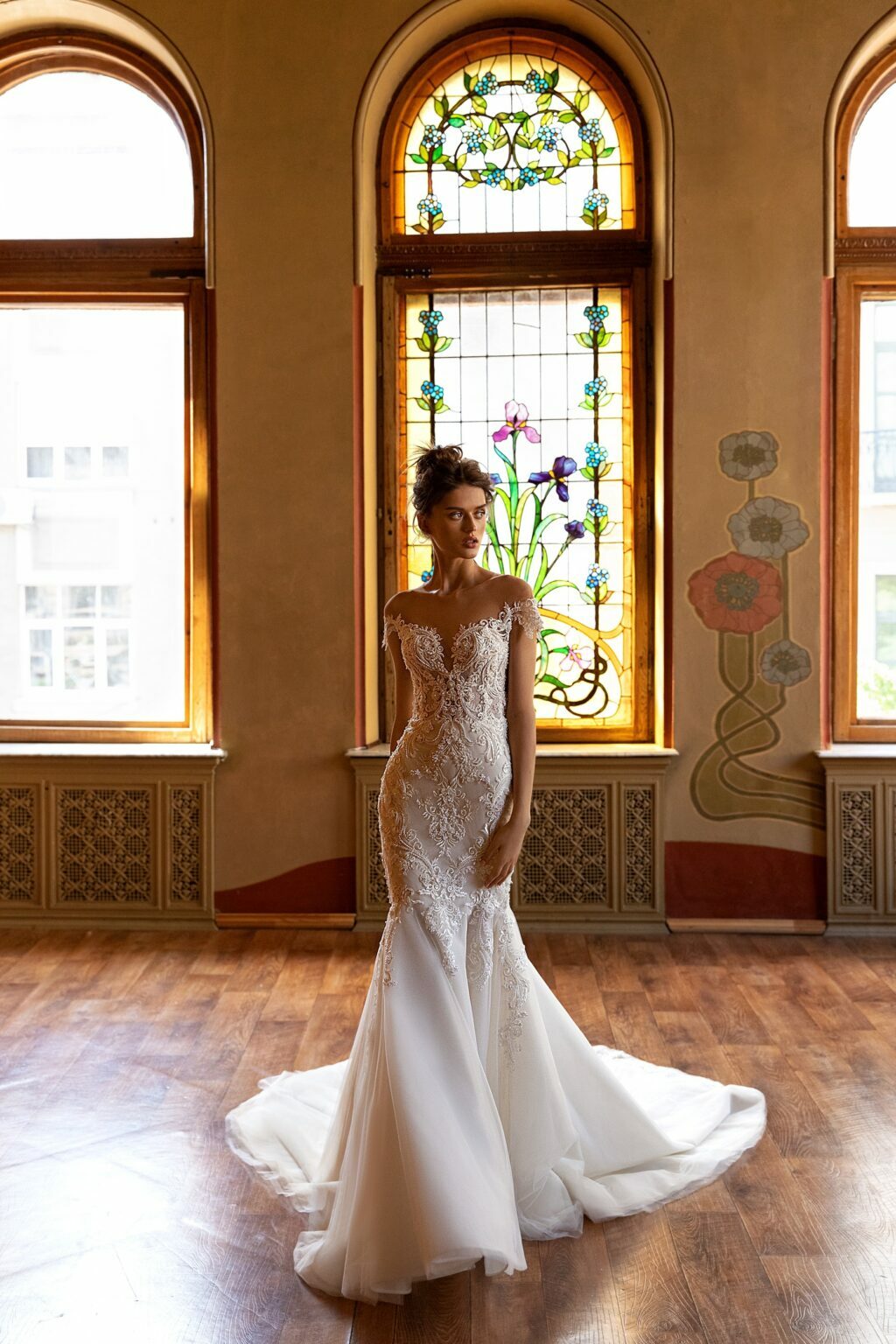 Closed wedding dress «Raquel» | WONA LA