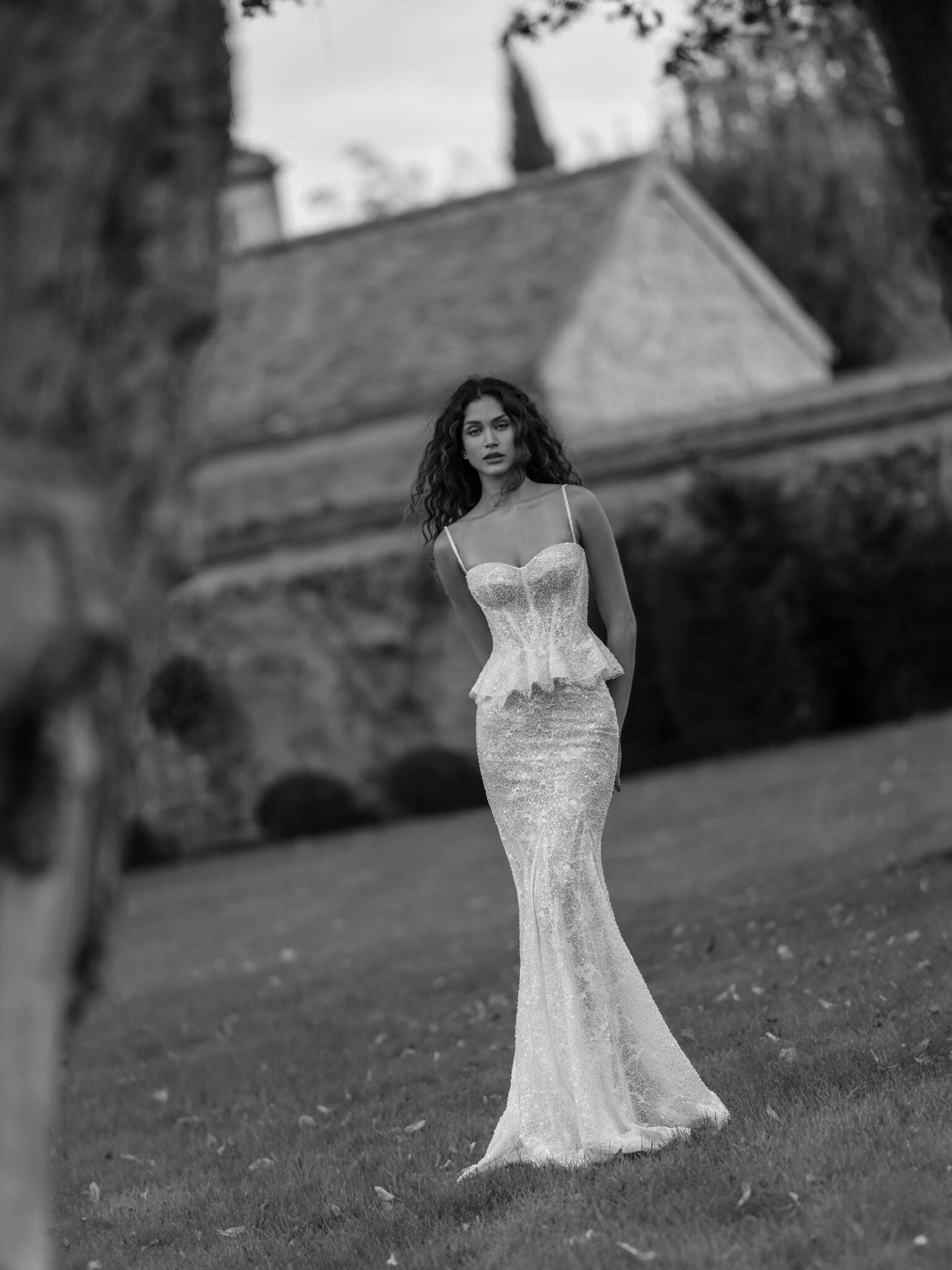 Straight wedding dress «Vernon» with slit | WONA LA
